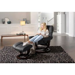 Relaxsessel stressless, B:74cm H:97cm T:74cm, grau, Leder BATICK: BATICK ist ein leicht korrigiertes, durchgef&auml;rbtes und genarbtes M&ouml;belleder, bei