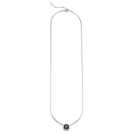 Bruno Banani Damen Kette mit Anh&auml;nger "Schmuck Geschenk Silber 925 Halsschmuck Halskette Schlangenkette Stein", Silber 925 (Sterlingsilber), L: 45,