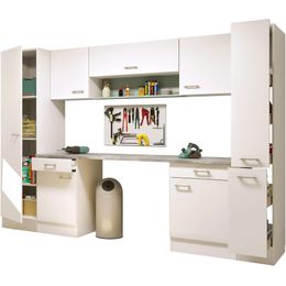 Schrank-Set Flex-Well, B:290cm H:200cm T:60cm, wei&szlig;, Kastenm&ouml;bel-Sets, "L-290-2401-000-Lucca", Gesamtbreite 290 cm
