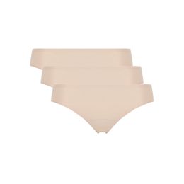 Chantelle Damen Slip "Slip SOFTSTRETCH 3er Pack", beige, Obermaterial: 80% Polyamid PA. 20% Elasthan EL., Unterhosen