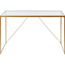 Schreibtisch Jahnke, B:120cm H:73cm T:60cm, braun, Kinderzimmer, Tische, "GLAM DESK", Sicherheitsglas