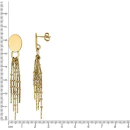 Firetti Damen Paar Ohrh&auml;nger "Schmuck Geschenk Silber 925 Ohrschmuck Ohrringe Venezianerkette Kugeln", Silber 925 (Sterlingsilber), gold, Silber 925