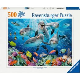 Ravensburger Kinder Puzzle "Delfine im Korallenriff", bunt, B:49cm H:36cm, Puzzles, Made in Germany