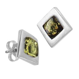 OSTSEE-SCHMUCK Damen Paar Ohrstecker "- Vica - Silber 925/000 - Bernstein", Silber 925 (Sterlingsilber), silber, Silber 925 (Sterlingsilber), Ohrringe