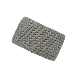 Chillouts Damen Stirnband "Cleo Headband", grau, unifarben, Grobstrick, Materialmix, Mützen, auffallendes Strickmuster, gefüttert