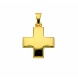 Adelia&acute;s ADELIA ́S Damen Kette mit Anh&auml;nger "Schmuckset - Set mit Halskette 585 Gold Kreuz Anh&auml;nger", Gold, gold, Gold, Halsketten, Schmuckset - Set mit