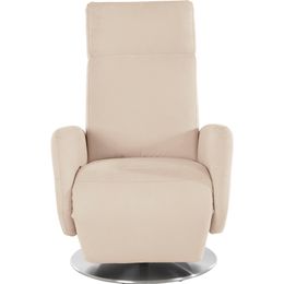 Sit & More TV-Sessel SIT & MORE, B:71cm H:110cm T:82cm, beige, Struktur impr&auml;gniert (100% Polyester);Luxus-Microfaser ALTARA NUBUCK (100% Polyester);Struktur