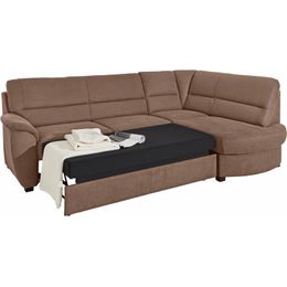 Sit & More Ecksofa SIT & MORE, B:251cm H:91cm T:176cm, braun, Luxus-Microfaser ALTARA NUBUCK (100% Polyester);Luxus-Microfaser ALTARA NUBUCK (100%