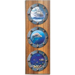 Poster Reinders, B:53cm H:158cm, bunt, Papier, Bilder, "Bullauge Unterwasserwelt - Mer - Fische - Tr&auml;ume"