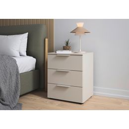 Nachtkommode, B:50cm H:61cm T:42cm, beige, LeGer Home by Lena Gercke, Holzwerkstoff, Sideboards, "Nachttisch Nachtschrank Nachtkonsole SERINA