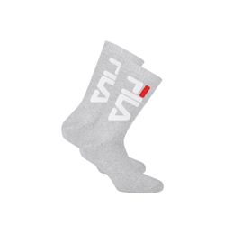 Fila Herren Kurzsocken "Socken 2er Pack", Gr. 39, grau, Obermaterial: 75% Baumwolle CO. 23% Polyester PES. 2% Elasthan EL., Socken