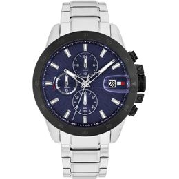 Tommy Hilfiger Herren Multifunktionsuhr "JAMESON", blau, Armbanduhren, Quarzuhr, Armbanduhr, Herrenuhr, Edelstahlarmband, analog, Tag