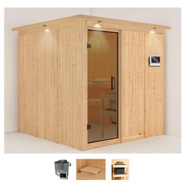 Karibu Sauna "Rodin", Saunaofen, externe Steuerung, 9 kW, beige, Saunen, Ofen 9 KW externe Strg easy