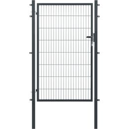 GARDEN 'N' MORE Zauneinzelt&uuml;r "Einzeltor Premium", B/H: 120cm x 160cm, grau, Tore, 163 cm hoch, anthrazit