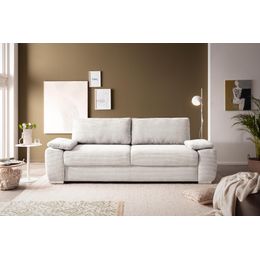 3-Sitzer, B:258cm H:100cm T:105cm, beige, exxpo - SOFA FASHION, Sofas, "SOLSBURY, bequem und komfortabel, Sofa, Schlafsofa, Breite 258cm", inkl.