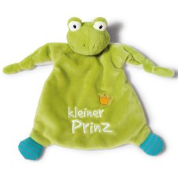 Nici Baby Schmusetuch "My First Nici Kollektion, Froschk&ouml;nig, Kleiner Prinz", gr&uuml;n, Polyester, Schnuffelt&uuml;cher, mit dreidimensionalen Augen mit