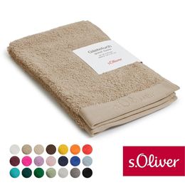 G&auml;stehandtuch s.Oliver, B:30cm L:50cm, beige, Walkfrottier, Obermaterial: 100% Baumwolle, Handt&uuml;cher, "s.Oliver, Premium Qualit&auml;t, 600 gr/m&sup2;, auch