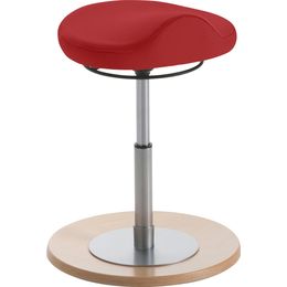 mayer Sitzmöbel Sitzhocker MAYER SITZMÖBEL, B:41cm H:43cm T:41cm, rot, 100% post-consumer recyceltes Polyester, Hocker, "1102", Kinderpendelhocker mit ergonomisch