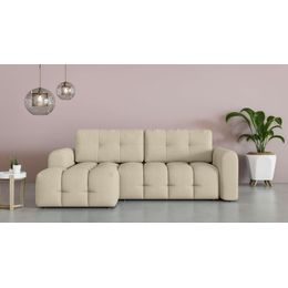 Ecksofa OTTO HOME, B:265cm H:91cm T:170cm, grau, 100% Polyester, Wohnzimmer, Sofas, "Manilla, wahlweise mit Bettfunktion, B/T/H 265/170/91 cm",