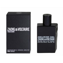 Zadig & Voltaire Herren Eau de Toilette "This is Him", 50ml, schwarz, ZADIG & VOLTAIRE, Parf&uuml;ms, mit verf&uuml;hrerischer Kopfnote