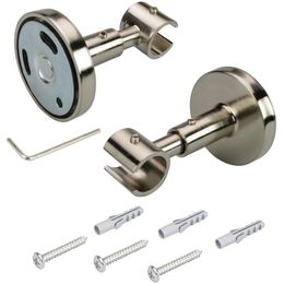 Deckentr&auml;ger f&uuml;r Gardinenstangen Liedeco, &Oslash;:1,6cm, silber, Gardinenstangenhalterungen, f&uuml;r Gardinenstangen &Oslash; 16 mm