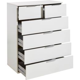 Schubkastenkommode wimex, B:82cm H:102cm T:41cm, wei&szlig;, Sideboards, "Easy"