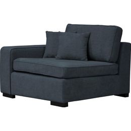 Sofaelement Home Affaire, B:110cm H:86cm T:100cm, blau, Polsterelemente, "Skara", Modul zum eigenen Zusammenstellen, in vielen Bezugsqualit&auml;ten