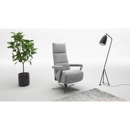 Sit & More TV-Sessel SIT & MORE, B:70cm H:124cm T:85cm, grau, 100% Polyester, Sessel, "Vario Comfort, inkl. Kopfteilverstellung & 360 Drehfunktion", mit