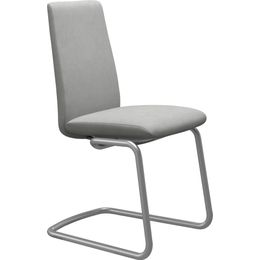 Polsterstuhl stressless, B:53cm H:92cm T:59cm, grau, Microfaser DINAMICA (88% Polyester, 12% Polyurethan), Esszimmer, St&uuml;hle, "Laurel", Low Back,