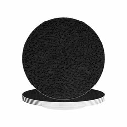 Seltmann Weiden Fr&uuml;hst&uuml;cksteller "Fr&uuml;hst&uuml;cksteller Life Fashion &oslash; 22,5 cm 6er Set", schwarz, Speiseteller