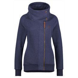 alife and kickin ALIFE & KICKIN Damen Kapuzensweatjacke "Damen MerteAK A", blau, Gr. XS, 50% Baumwolle, 50% Polyester, Sweatjacken