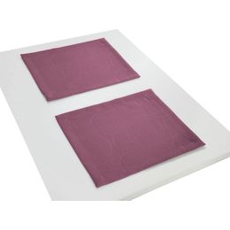 Platzset WIRTH, B:40cm L:35cm, lila, Obermaterial: 60% Polyester, 40% Polyacryl, Platzsets, "Neufahrn"