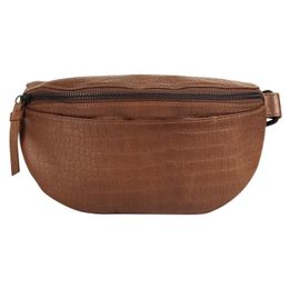 Betty Barclay Damen G&uuml;rteltasche, braun, Leder, Reptilienpr&auml;gung, Taschen, echt Leder