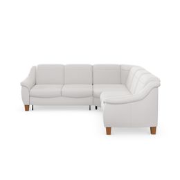 Ecksofa Home Affaire, B:270cm T:250cm, silber, 98% Polyester 2% Polyamid, Wohnzimmer, Sofas, "Caldera L-Form", Federkern, wahlweise mit