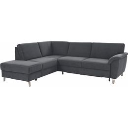 Sit & More Ecksofa SIT & MORE, B:250cm H:87cm T:201cm, grau, Kunstleder SOFTLUX;Luxus-Microfaser (100% Polyester), Wohnzimmer, Sofas, "Texel L-Form", mit