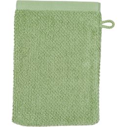 Waschhandschuh Ross, B:16cm L:21cm, gr&uuml;n, Frottier, Handt&uuml;cher, "SELECTION", 100 % Bio-Baumwolle