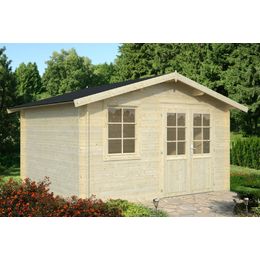 Gartenhaus Palmako, beige, Massivholz, Gartenh&auml;user, "Klara", 10,4 qm