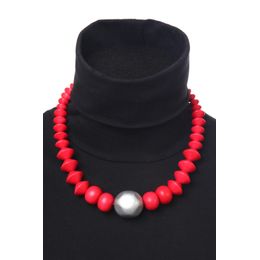 Damen Kette mit Anh&auml;nger "Kara", rot, Basic, Collezione Alessandro, Holz, Halsketten, mit Holzperlen