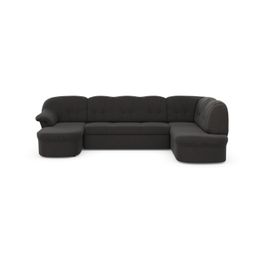 Wohnlandschaft DOMO collection, B:292cm H:82cm T:180cm, braun, 92% Polyester, 8% Nylon, Sofas, "Pegnitz, zeitlos und modern, mit attraktiver