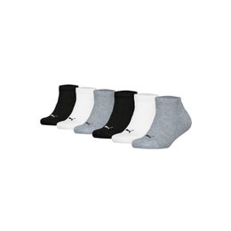 Puma Mädchen Sneakersocken "Socken Plain Sneaker ECOM 6P 6er Pack", Gr. 23, bunt, Obermaterial: 72% Baumwolle CO. 14% Polyamid PA. 12% Polyester PES.