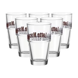 Leonardo Glas "Becher Solo 410 ml 6er Set transparent", transparent, Trinkgefäße