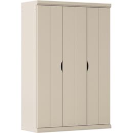 Kleiderschrank Rauch "Dreht&uuml;renschrank Schrank Garderobe W&auml;scheschrank Schlafzimmer MARLENE", beige (champagner), B:136cm H:203cm T:56cm, Holzwerkstoff, Schr&auml;nke, Kleiderschrank, in 3 Breiten 91/136/181 cm im Landhaus-Stil MADE IN GERMANY
