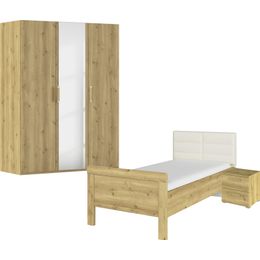 Schlafzimmer-Set Rauch, braun, Holzwerkstoff, Schlafzimmerm&ouml;bel-Sets, "Komplettschlafzimmer Schlafzimmer EVELYN", Schrank und Bett in 2 Breiten,