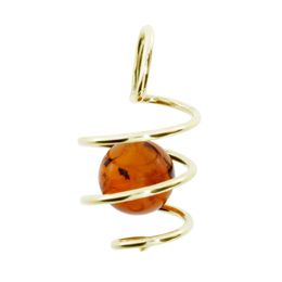 OSTSEE-SCHMUCK Damen Kettenanh&auml;nger "OSTSEE-SCHMUCK Anh&auml;nger Spirale Anh&auml;nger Spirale", 20 x 10mm, Gelbgold 333, 0,9 g, gelb, Gelbgold 333,