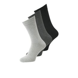 Jack & Jones JACK & JONES Herren Freizeitsocken "JACORDINARY SOCKS 3 PACK NOOS", schwarz, Baumwollmischung, unifarben, Socken