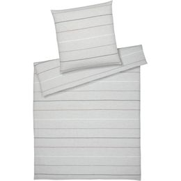 Bettw&auml;sche Elegante, beige, Halbleinen, Obermaterial: 50% Baumwolle, 50% Leinen, Bettw&auml;sche, "Balance", angenehmes Hautgef&uuml;hl