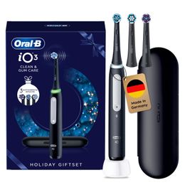 Oral-B Elektrische Zahnbürste "iO Series 3"matt schwarz, Elektrozahnbürsten, Geschenkedition, Magnet-Technologie, Reise-Etui
