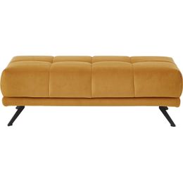 Hocker DIE PLANBAR, B:137cm H:43cm T:73cm, gelb, 100% Polyester, Wohnzimmer, Hocker, "MP-IN20041", in Bezug Verlours