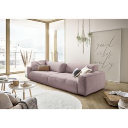 Big-Sofa 3C CANDY, B:298cm H:74cm T:120cm, rosa, 88% Polyester, 12% Polyacryl, Sofas, "Yoshy Mega Sofa mit Komfortfunktionen, modern und bequem",