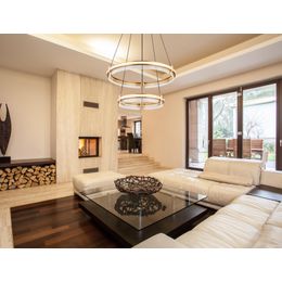 Globo LIGHTING LED Pendelleuchte "BLONDIE", gold, Leuchten, H&auml;ngelampe/H&auml;ngeleuchte/Wohnzimmer/Esstisch/elegant